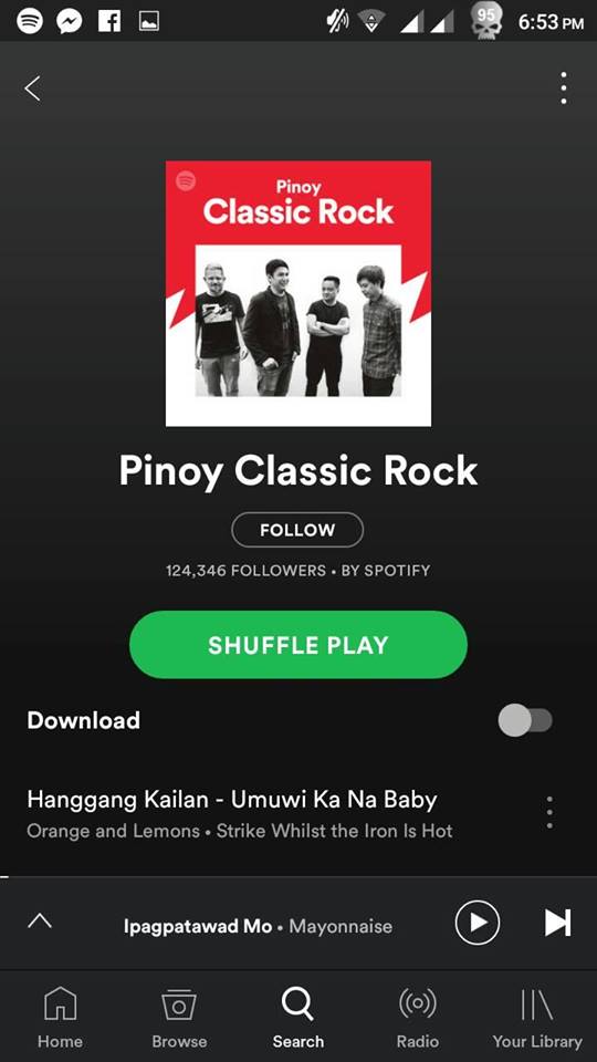 Various Artists Pinoy Classic Rock Spotify Playlist Pinoy Albums